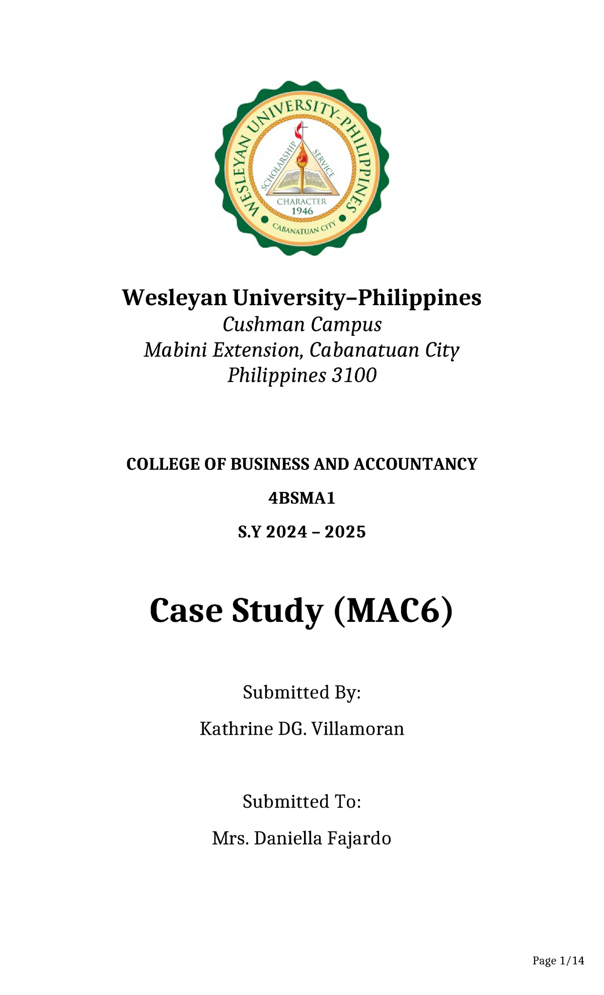 Casestudymamdani - useful to college student with this activity ...