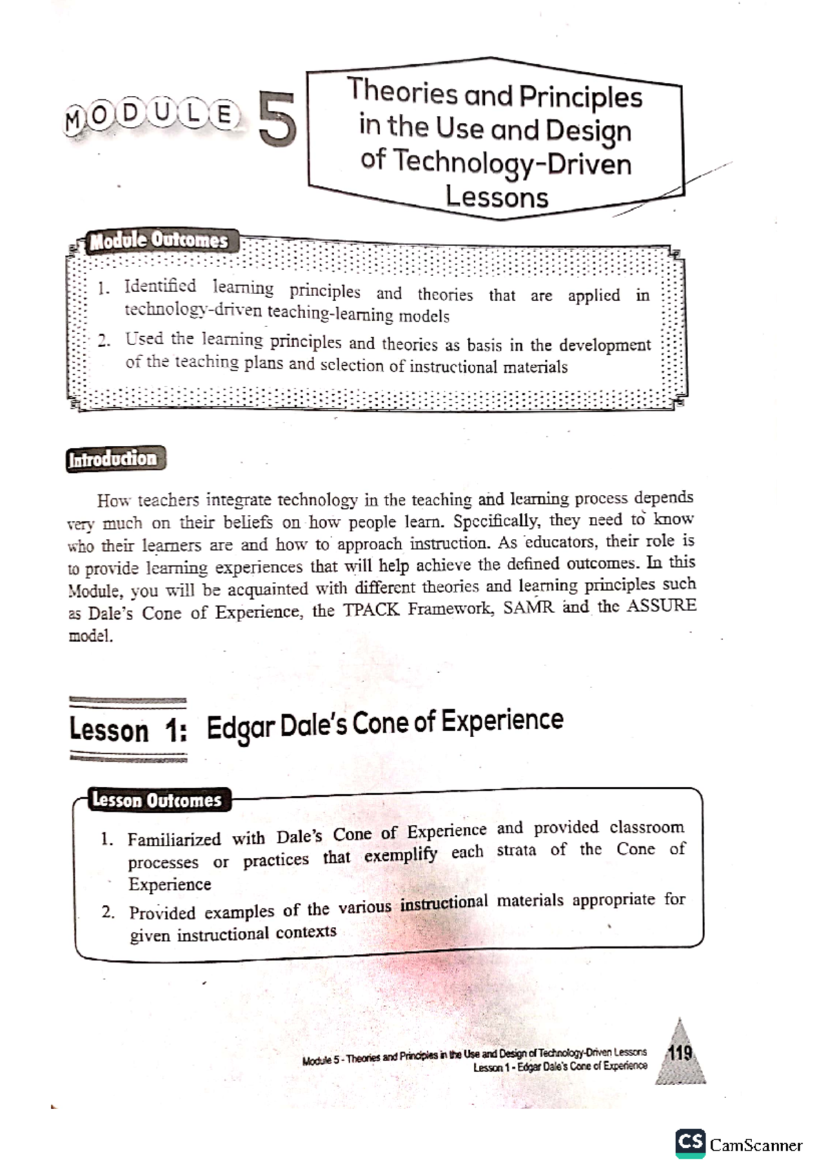 Module 5: Technology-Driven Lesson Design Theories & Principles - Studocu