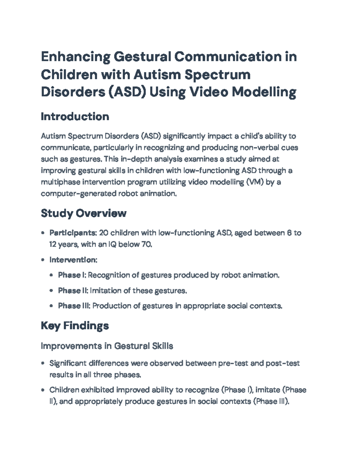 Improving Gestural Communication in Children with ASD: A Video ...