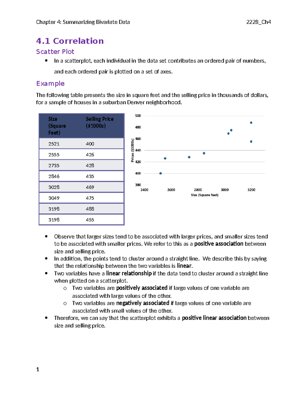 Chapter 4: Understanding Correlation & Regression in Statistics - Studocu