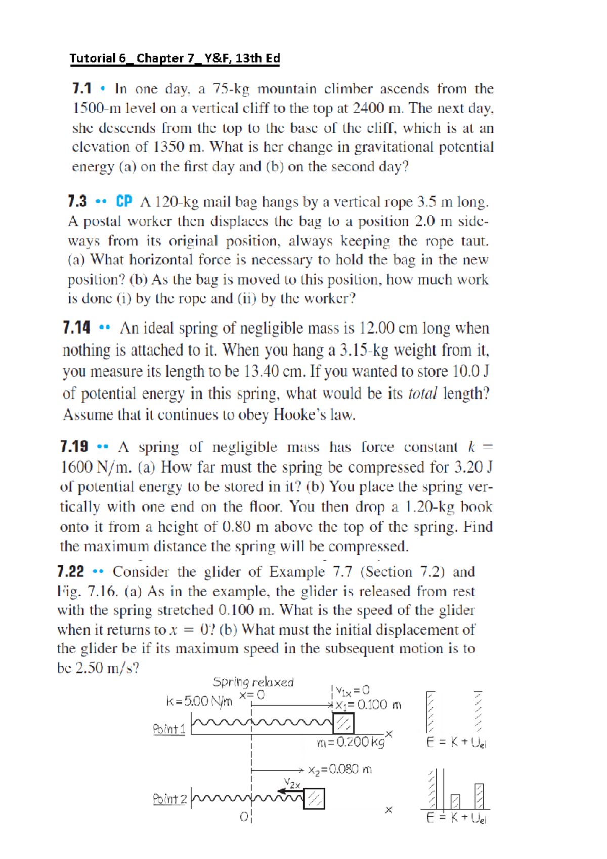 Tutorial 6: Chapter 7 Summary - Y&F, 13th Ed - Studocu