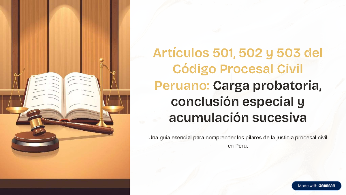 Artículos 501, 502 y 503 del Código Procesal Civil Peruano: Guía ...