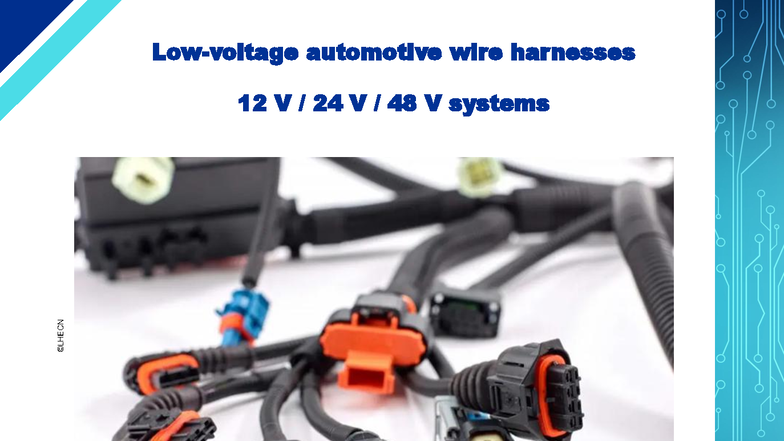 Low-Voltage Automotive Wire Harnesses: 12V, 24V, 48V Systems - Studocu