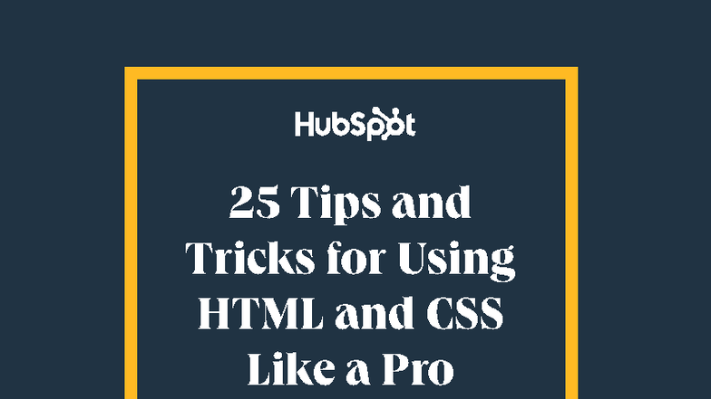 HTML & CSS Hacks 1: 25 Pro Tips & Tricks for Web Development - Studocu
