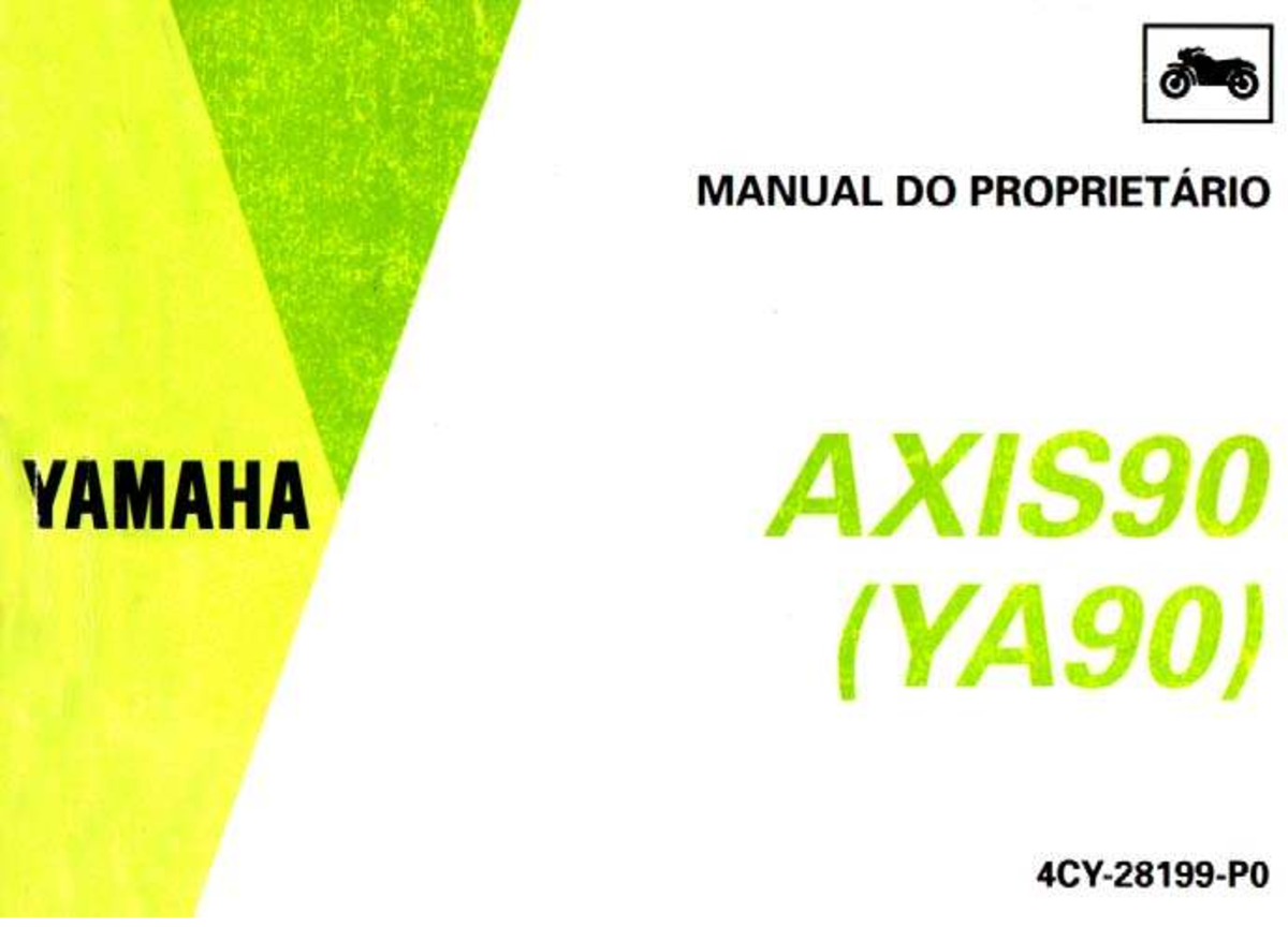 Manual do Proprietário Yamaha Axis 90 (YA90) - Edição 1992 - Studocu
