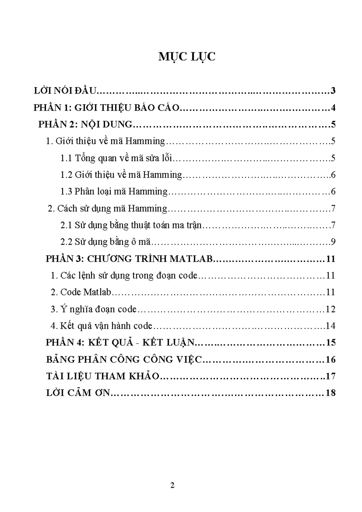 Hướng Dẫn Luyện Tập Về Mã Hamming (7,4) Trong MATLAB - Studocu