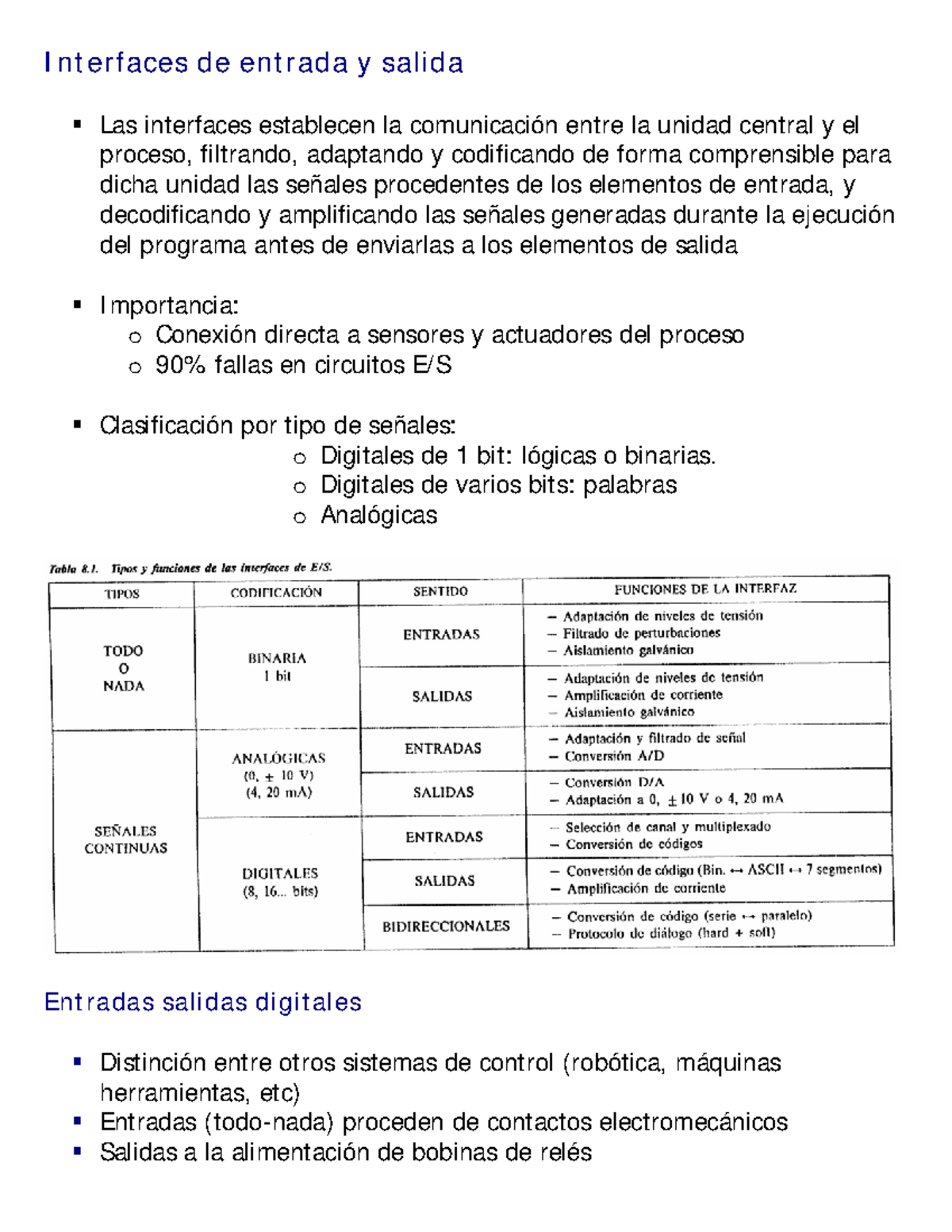 Interfaces de Entrada y Salida en Sistemas de Control e Ingeniería ...