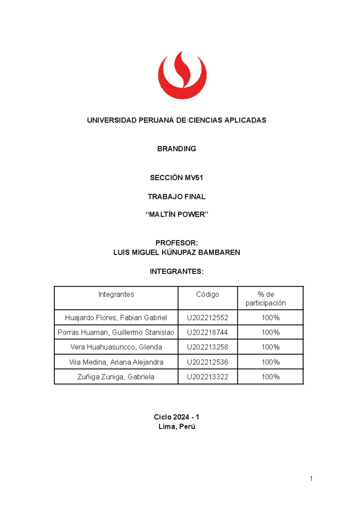 Trabajo Final de Branding: Rebranding de Maltin Power (MV-2024) - Studocu