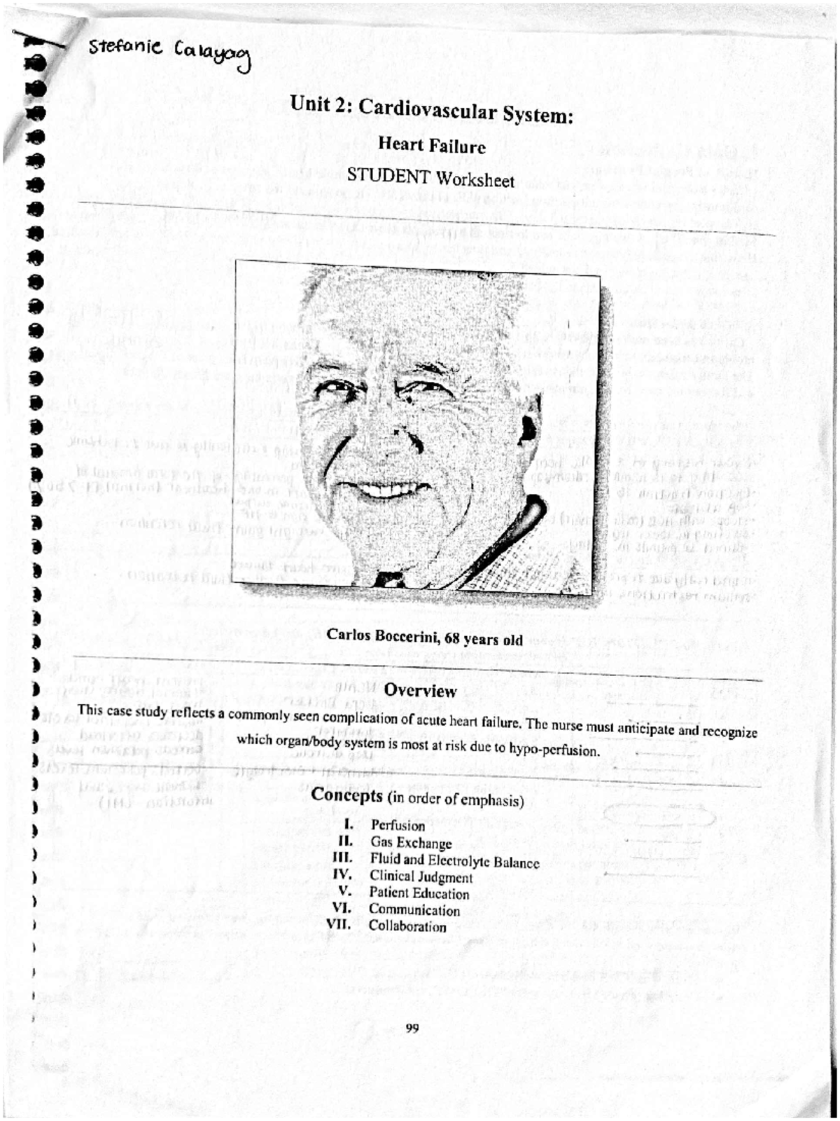 Heart Failure Case Study: Insights and Management Strategies - Studocu