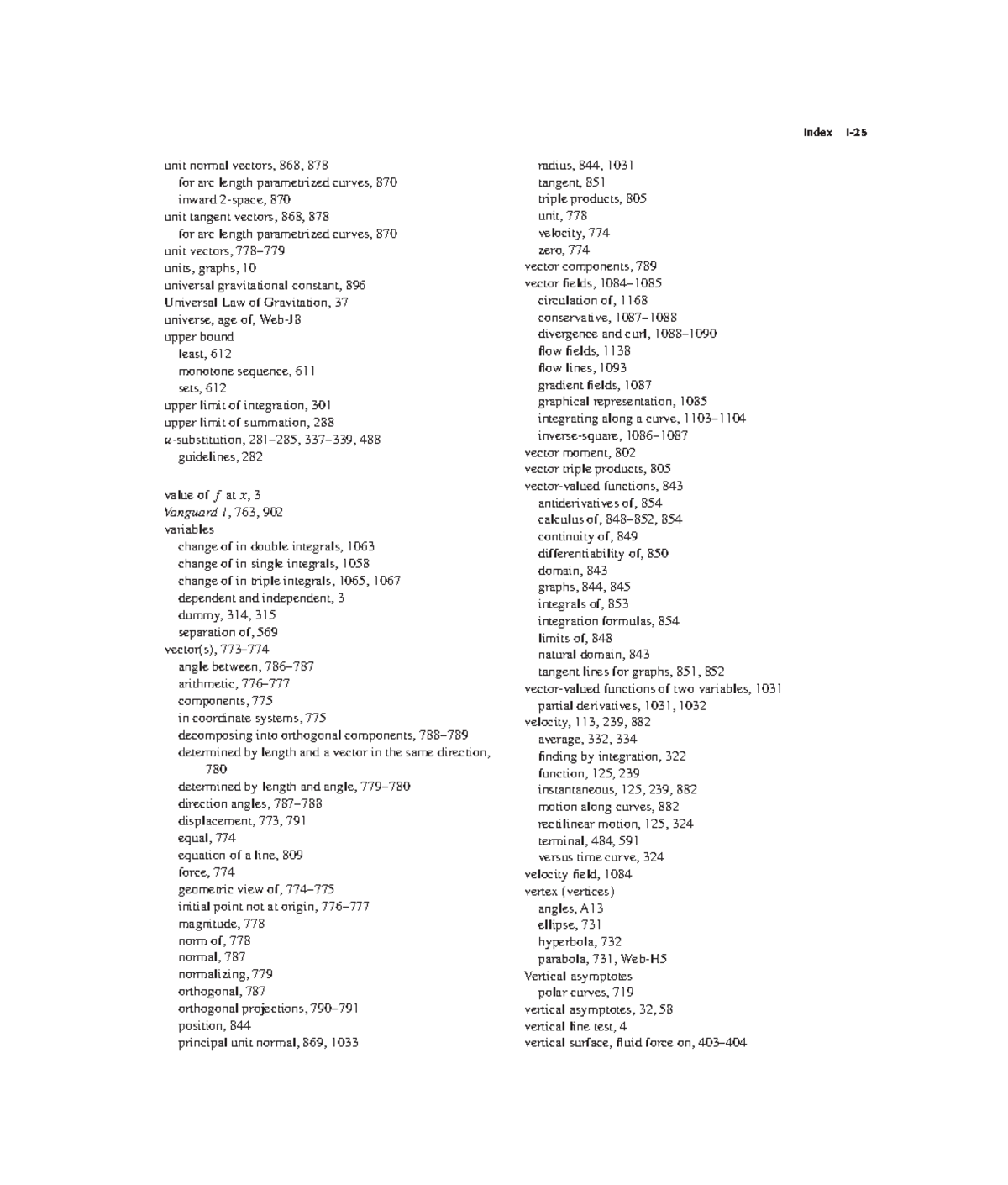 Calculus Anton Index: Key Concepts & Vectors (Pages 1311-1312) - Studocu