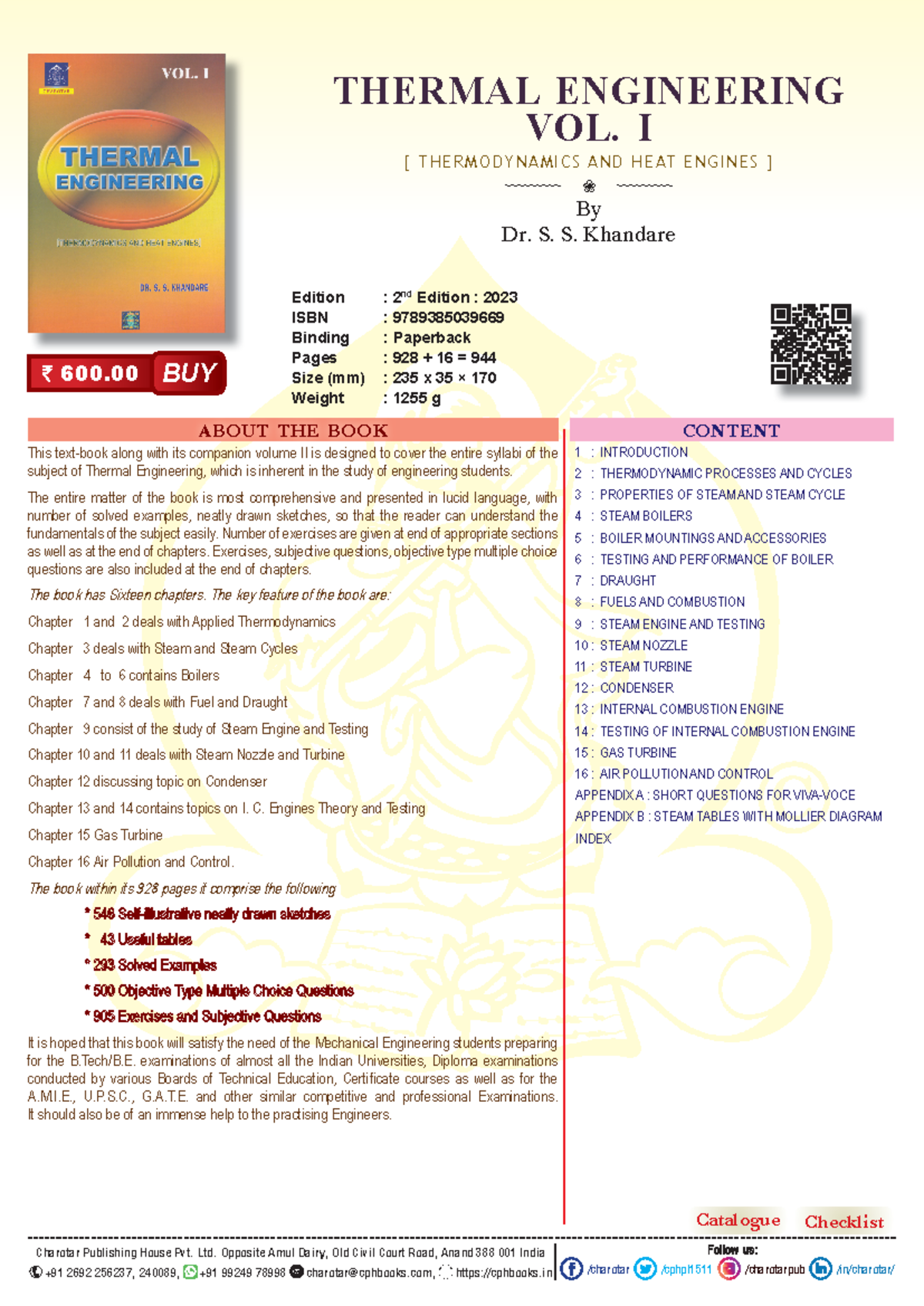Thermal Engg I: Comprehensive Guide on Thermodynamics & Heat Engines - Studocu
