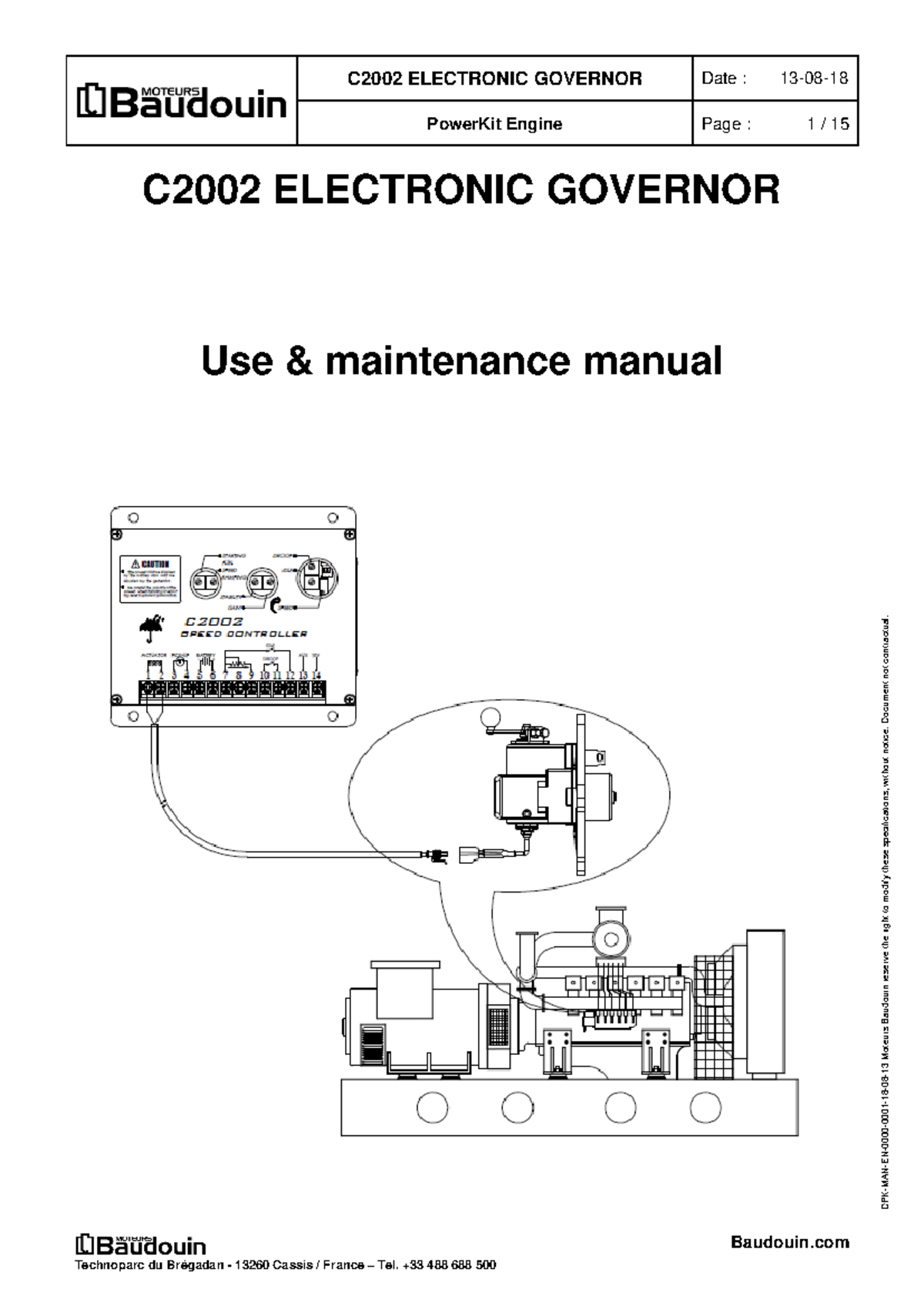 C2002 Electronic Governor Use & Maintenance Manual - Studocu