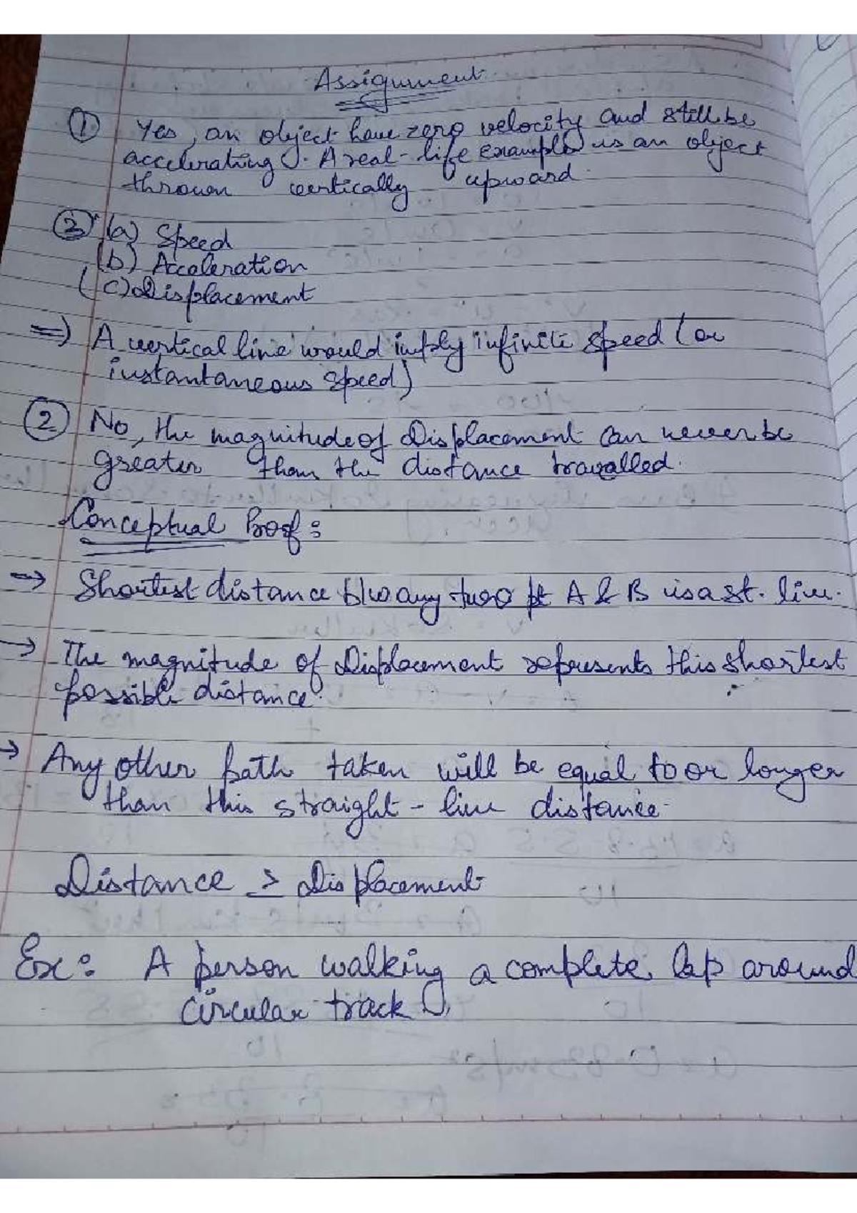 PHYS 101: Assignment 1 - Vertical Motion and Displacement Concepts ...