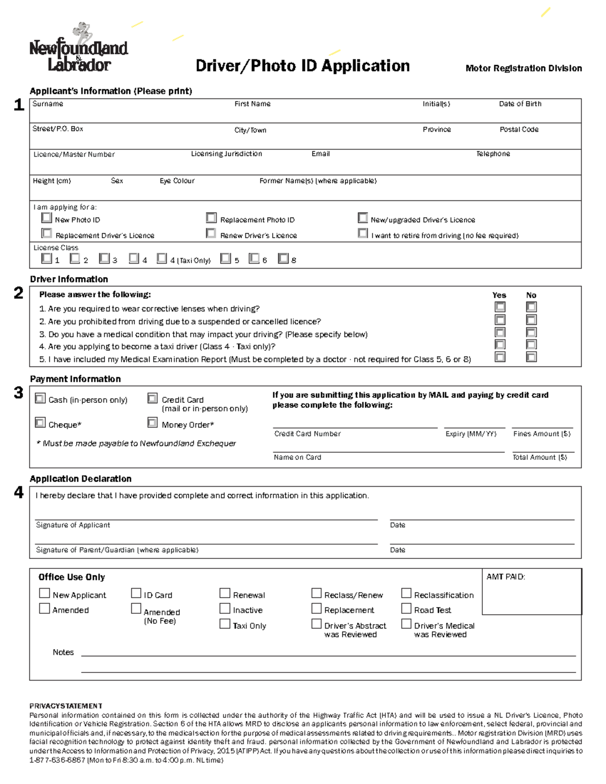 ID Application for Driver's Licence & Photo ID - 10-23-23 - Studocu