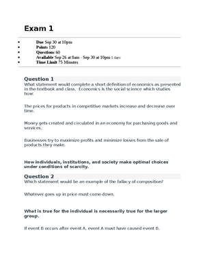 Eco 201 Module 2 Quiz - M/C with answers - 1. Specialization and ...