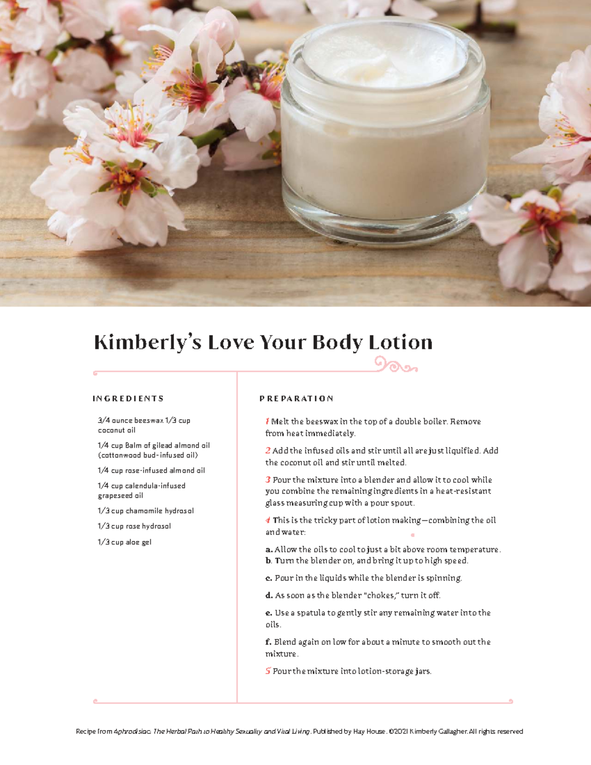 Love Your Body Lotion Recipe: Ingredients & Preparation Guide - Studocu