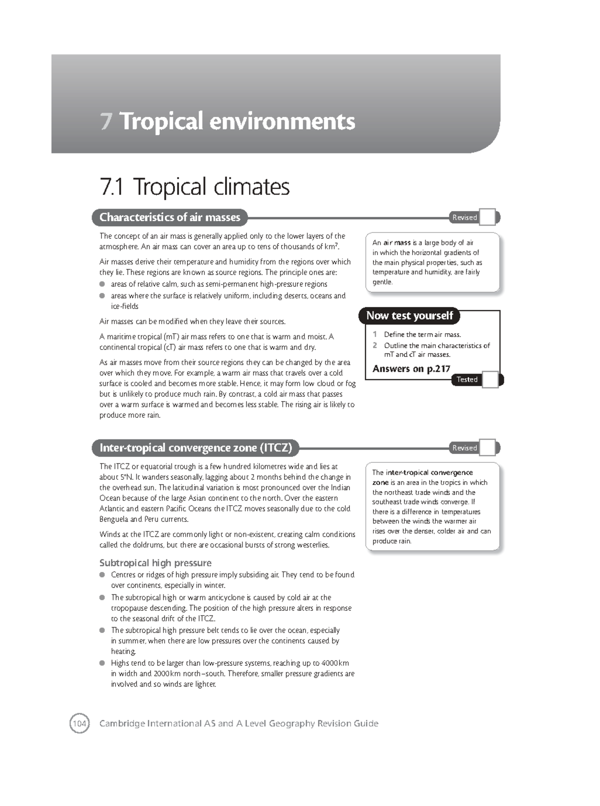 Physical Geography A Level Notes: Tropical Environments and Ecosystems ...