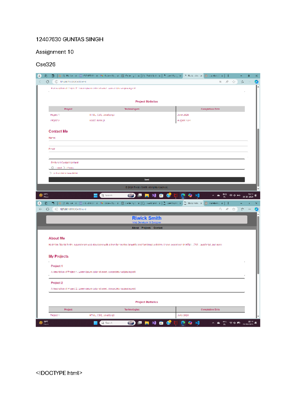 Cse326Assignment 10 - act-10 - 12407630 GUNTAS SINGH Assignment 10 Cse - Studocu
