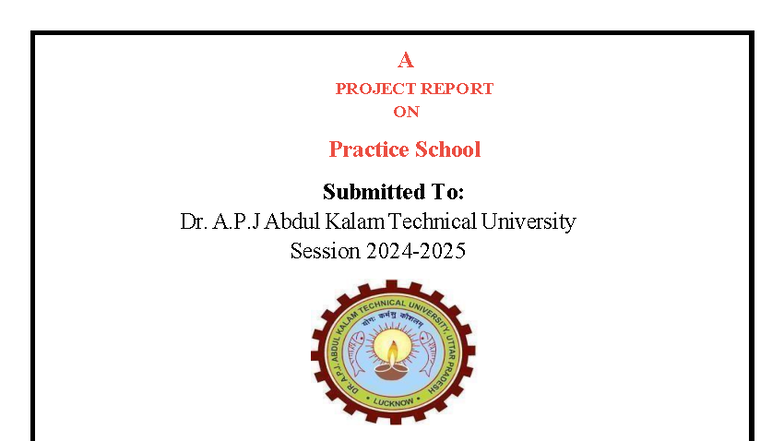 AKTU B.Pharm 4th Year Project Report on Nutraceuticals Practice School - Studocu