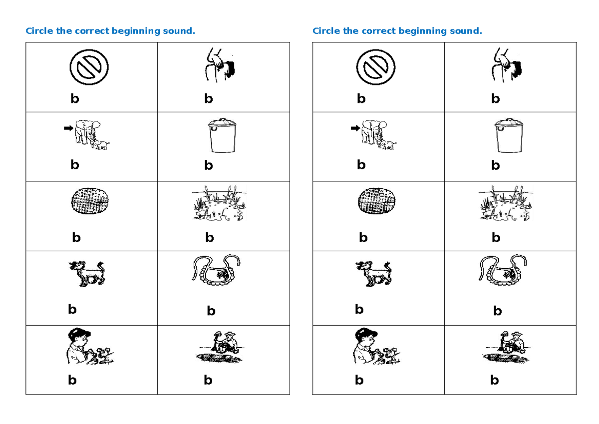 B,D,P,Q Beginning Sounds Worksheet - Studocu