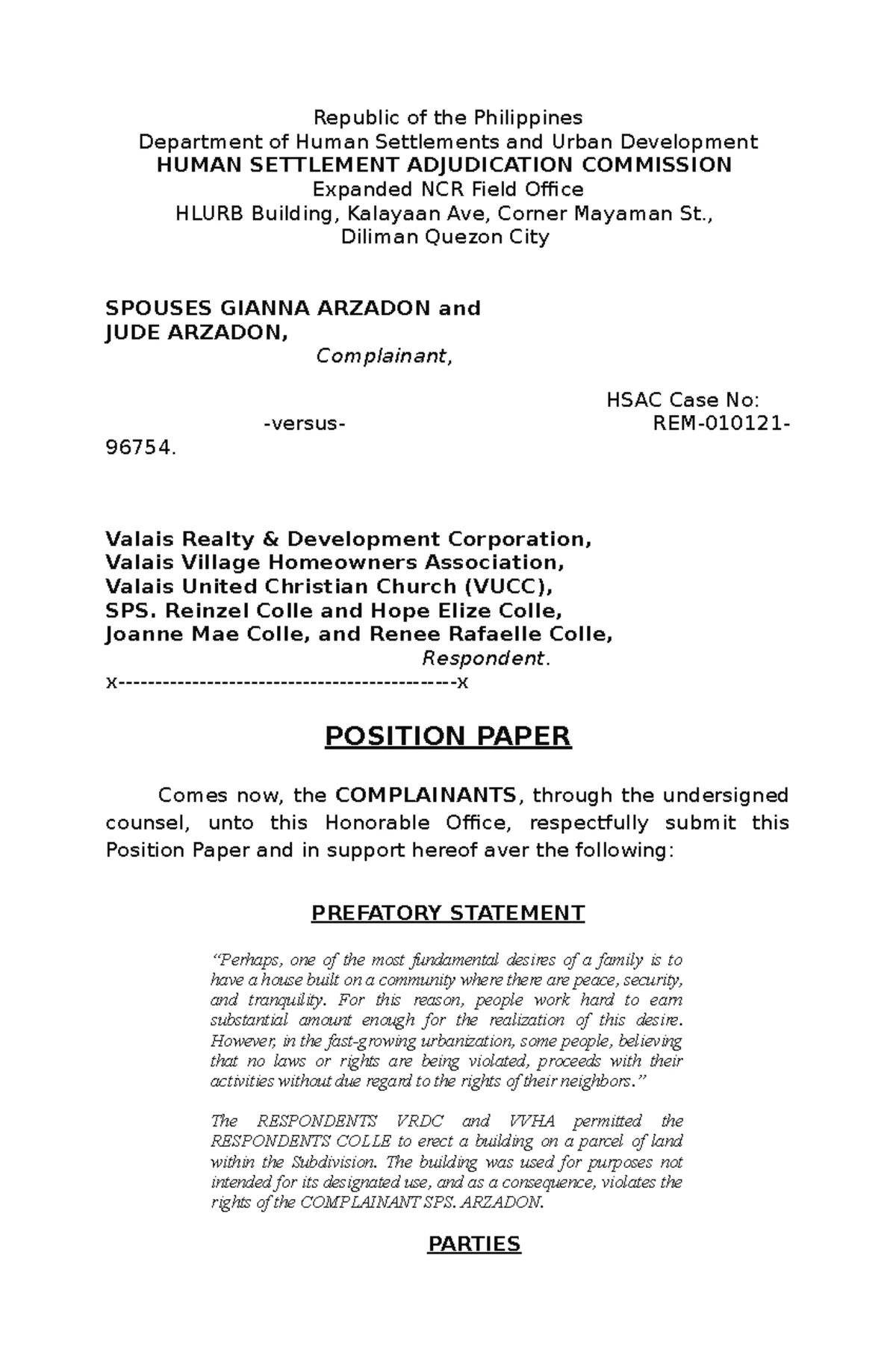 Replevin Legal Form - Civil Case No. 026969 in Muntinlupa City - Studocu