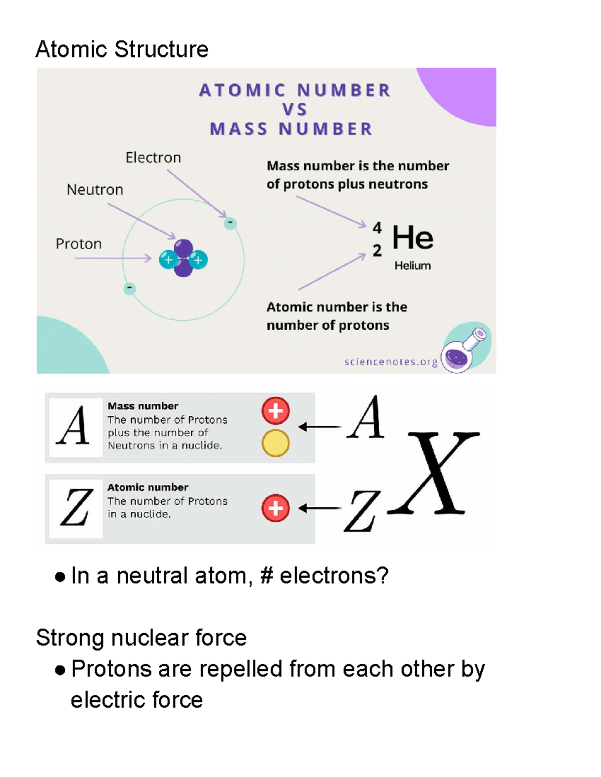 Atomic Structure Overview and Isotope Calculations (HC Course) - Studocu