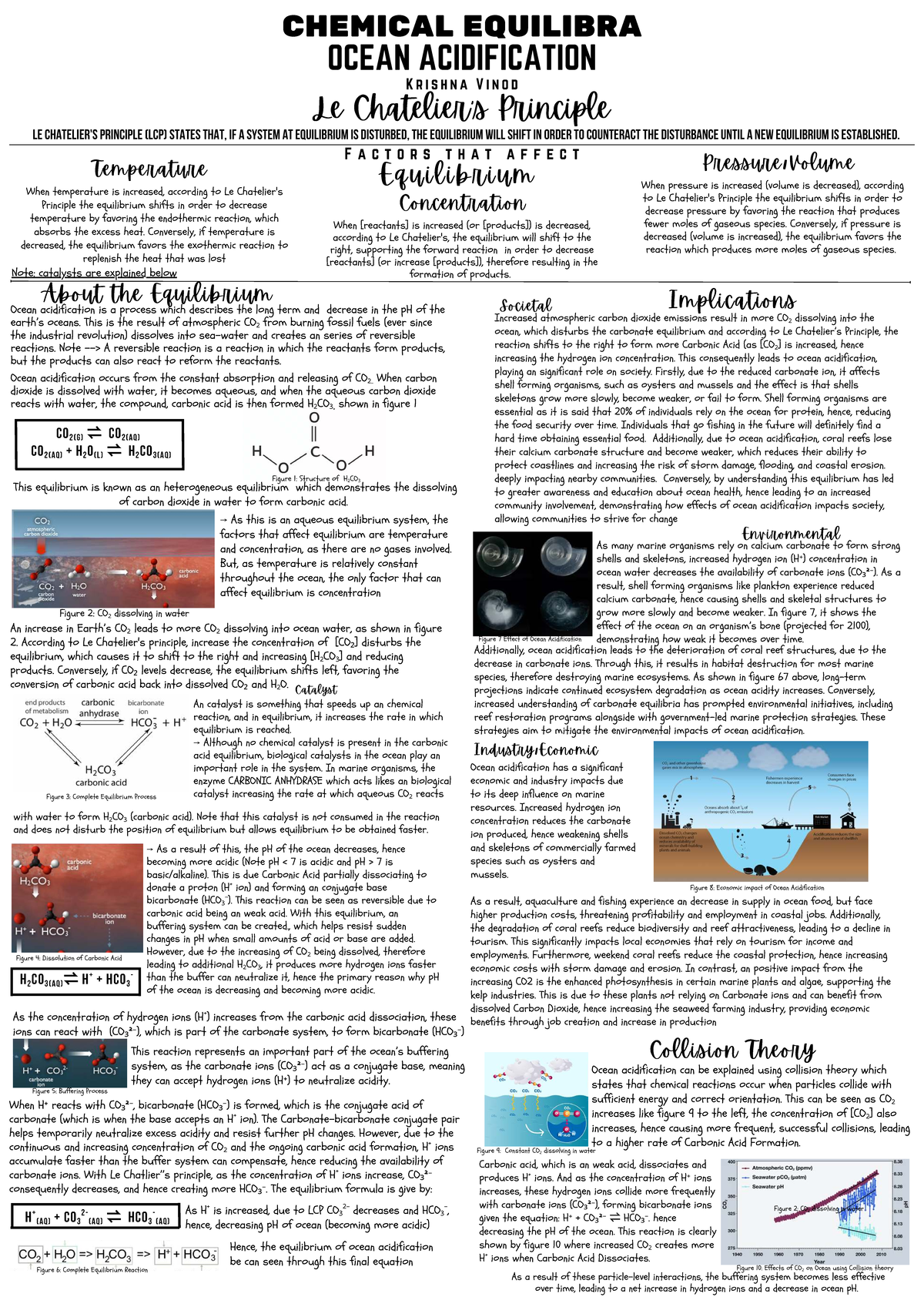 CHEM 12U Final Exam Notes: Ocean Acidification & Equilibrium - Studocu