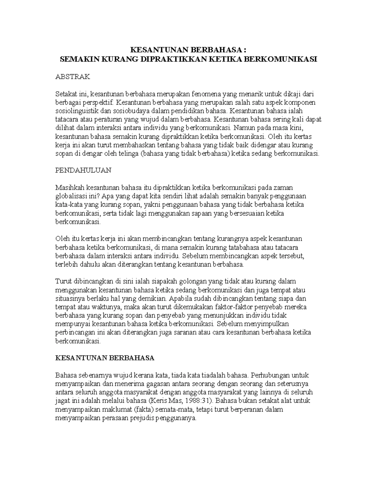 Kertas Kerja Minggu Bahasa Malaysia 2022 dan 2023 - KERTAS KERJA ...