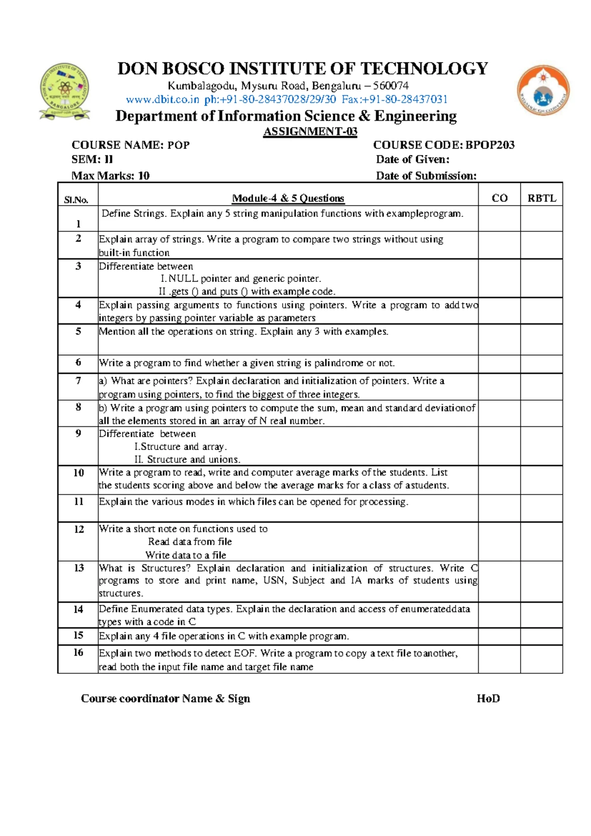 BPOPS103 Principles of Programming in C Lab Manual - Semester 1 Guide - Studocu