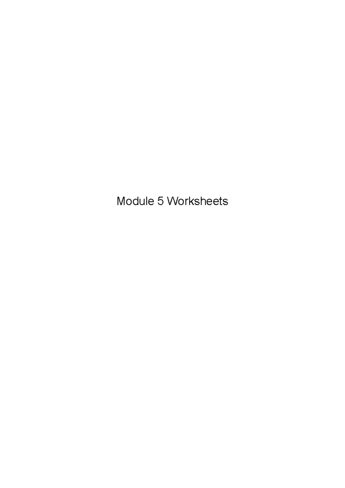 Module 5 Worksheet: Factors Affecting Equilibrium and Calculating K ...