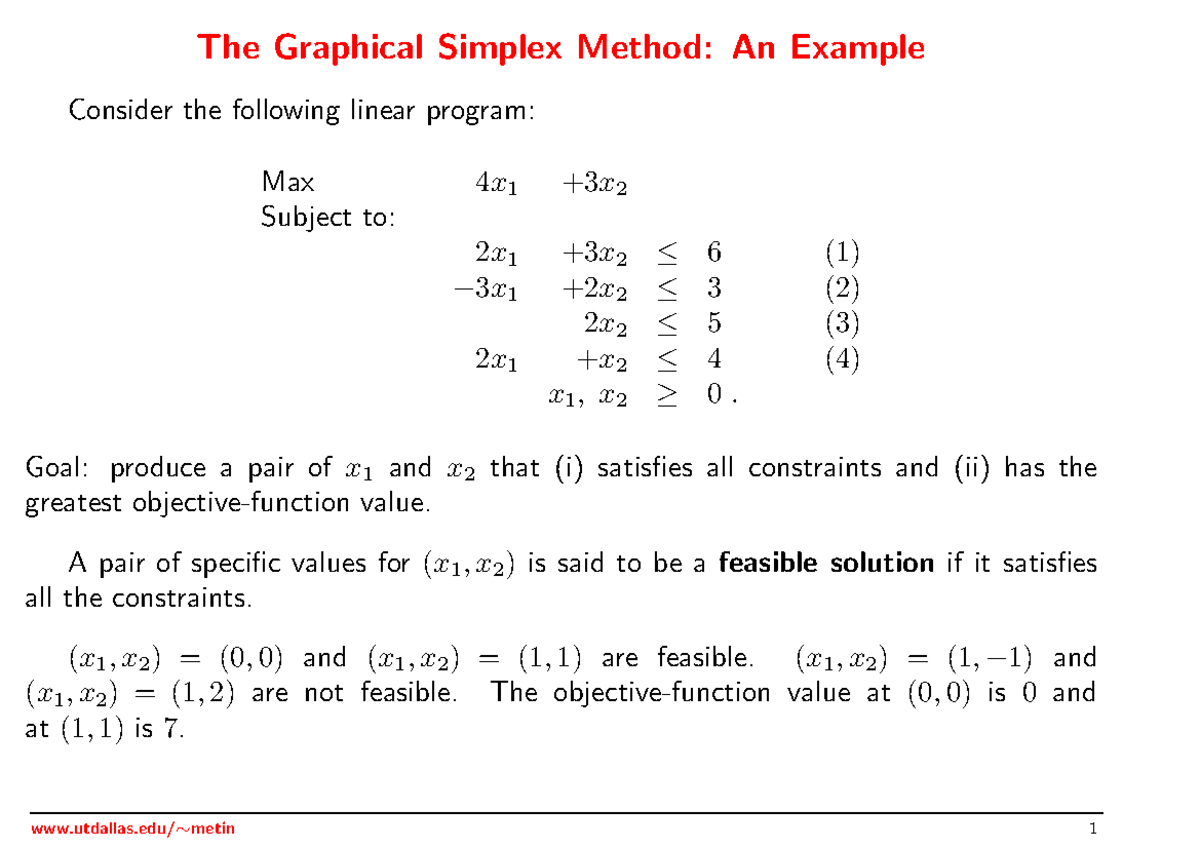 Simplex s - Quản lý dự án - The Graphical Simplex Method: An Example ...