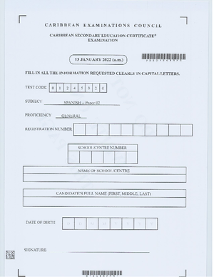 CSEC Social Studies 2022 - Paper 02 - I 7 TEST CODE 01243020 FORM TP ...