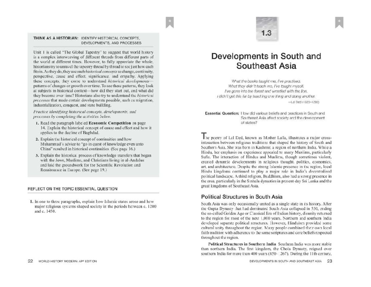 Amsco 1.3 & 2.3: Historical Concepts and Developments in South ...