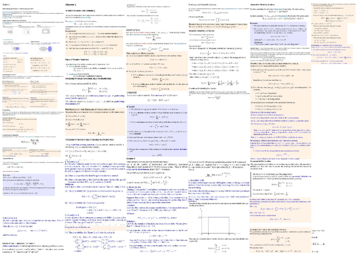 St2334 Chapter 1-5: Definitions, Random Variables, and Hypothesis ...