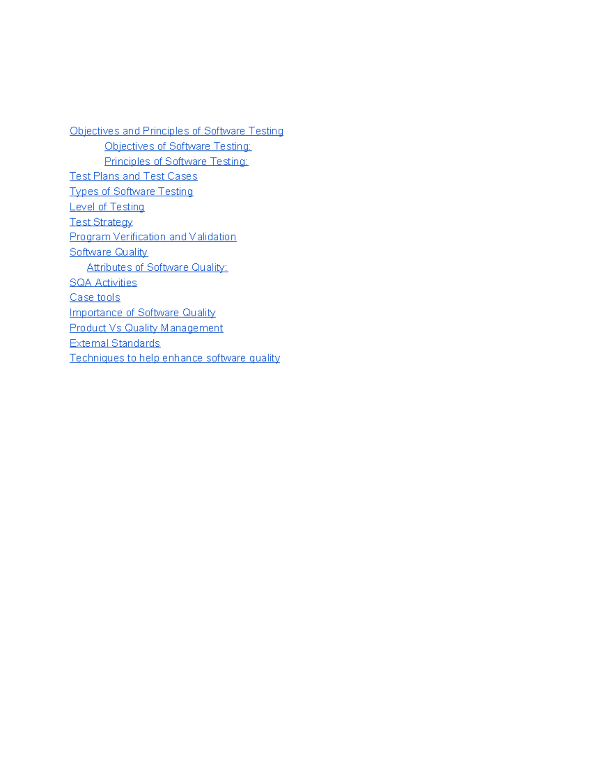 SPM 4 - Objectives and Principles of Software Testing Notes - Studocu