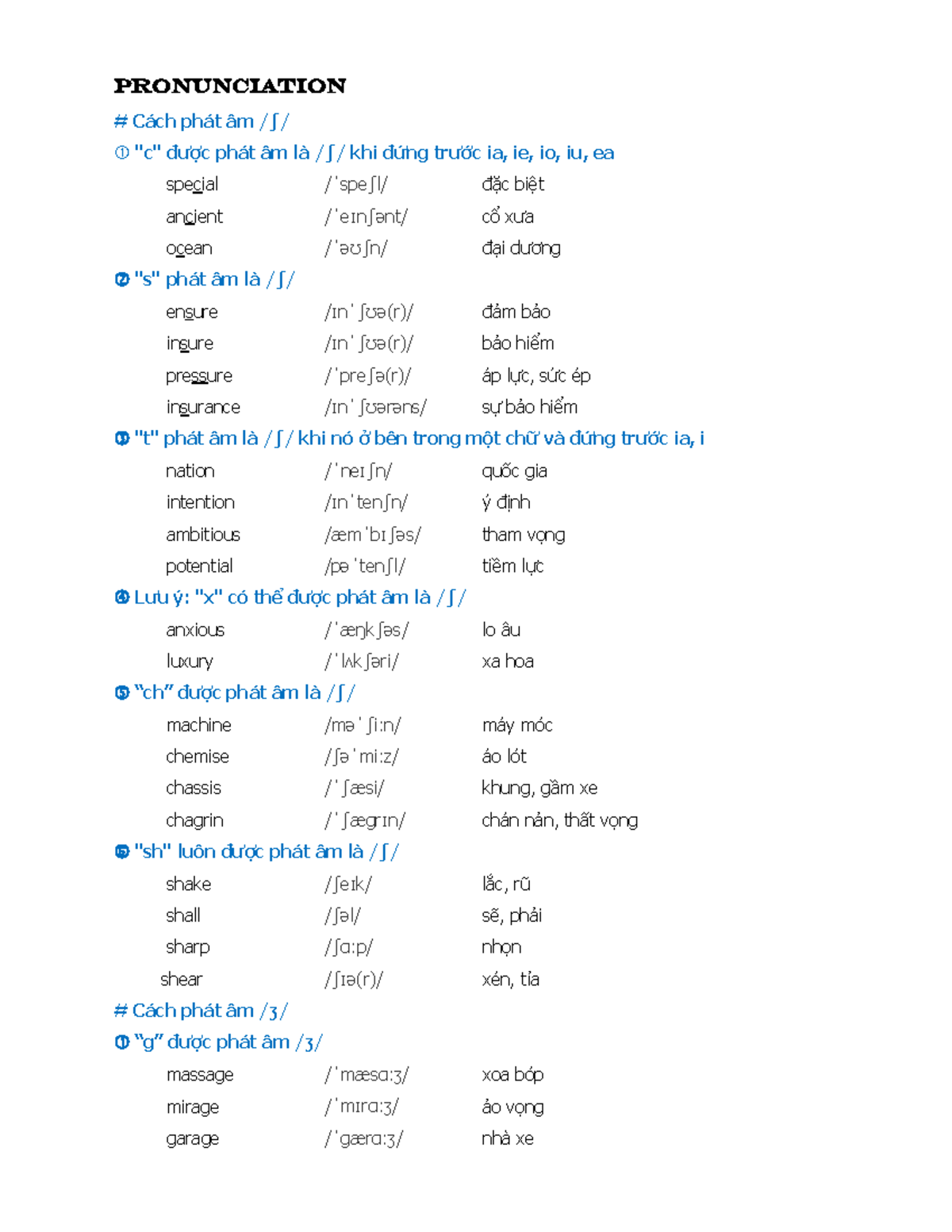UNIT 4 - Phonics: Pronunciation of Special Sounds - Studocu