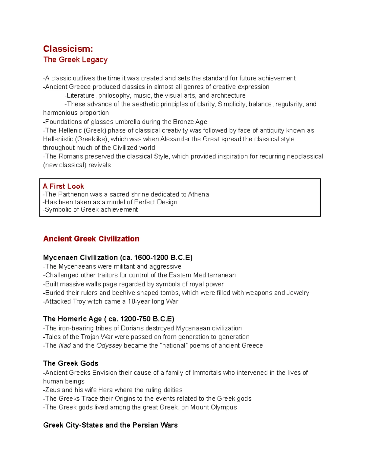 Pico Worksheet - HUM 1020 – INTRODUCTION TO HUMANITIES Worksheet for ...