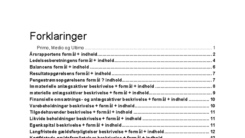 Ekstern Regnskab - Noter til Årsrapporten - Studocu