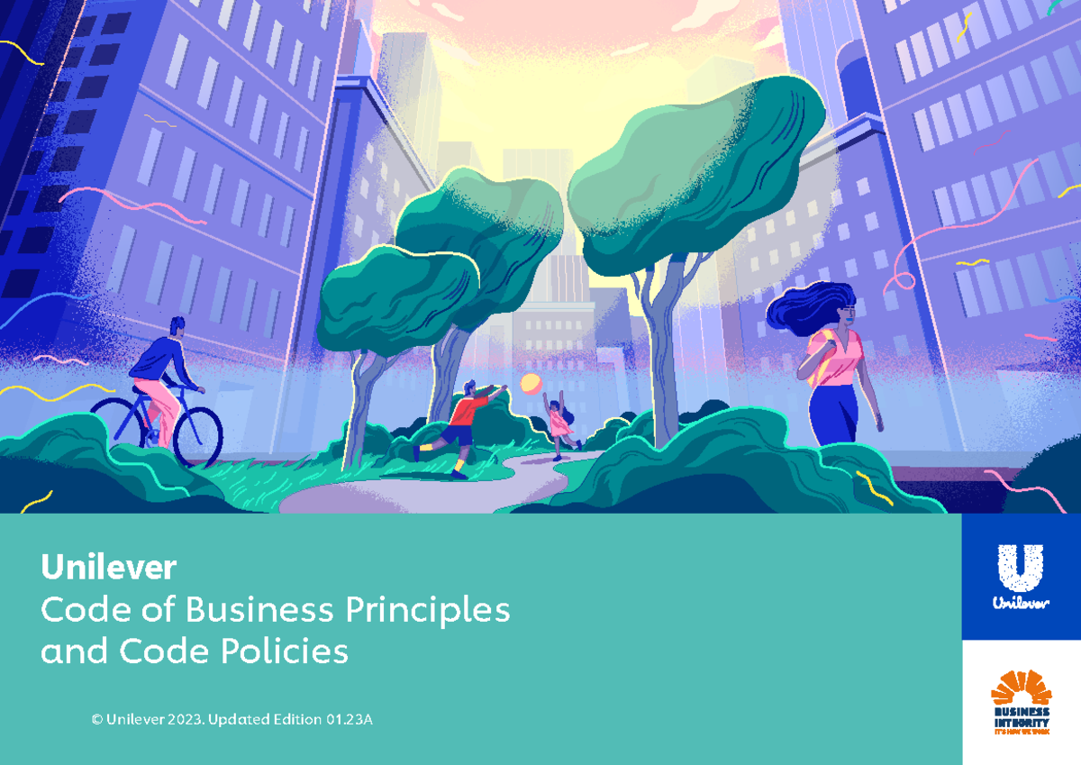 Unilever Code of Business Principles - Ethical Conduct Overview 2023 ...