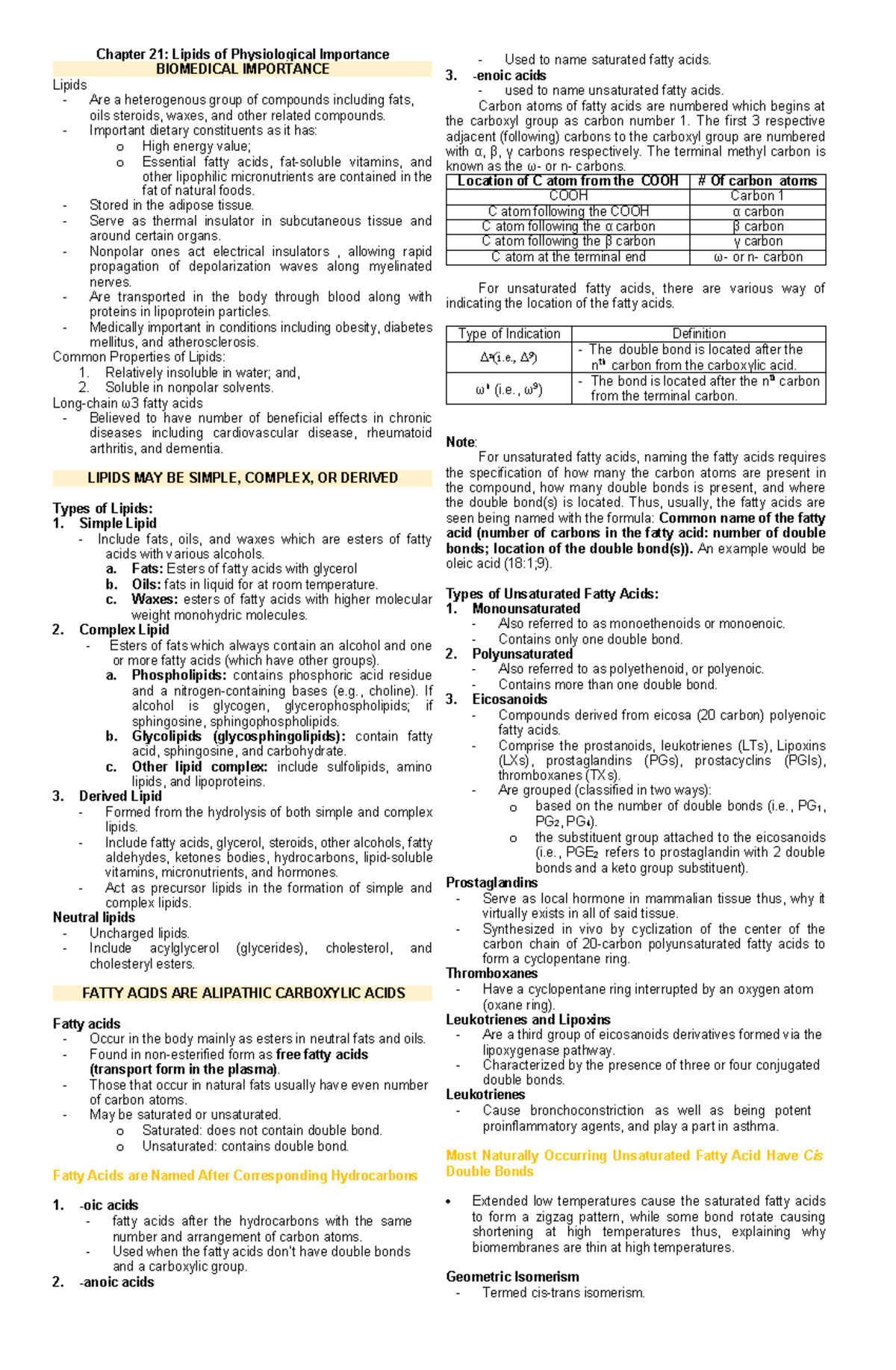 Lipids: Chapter 21 Insights from Harper's Biochemistry - MODASIR, ALJOM ...