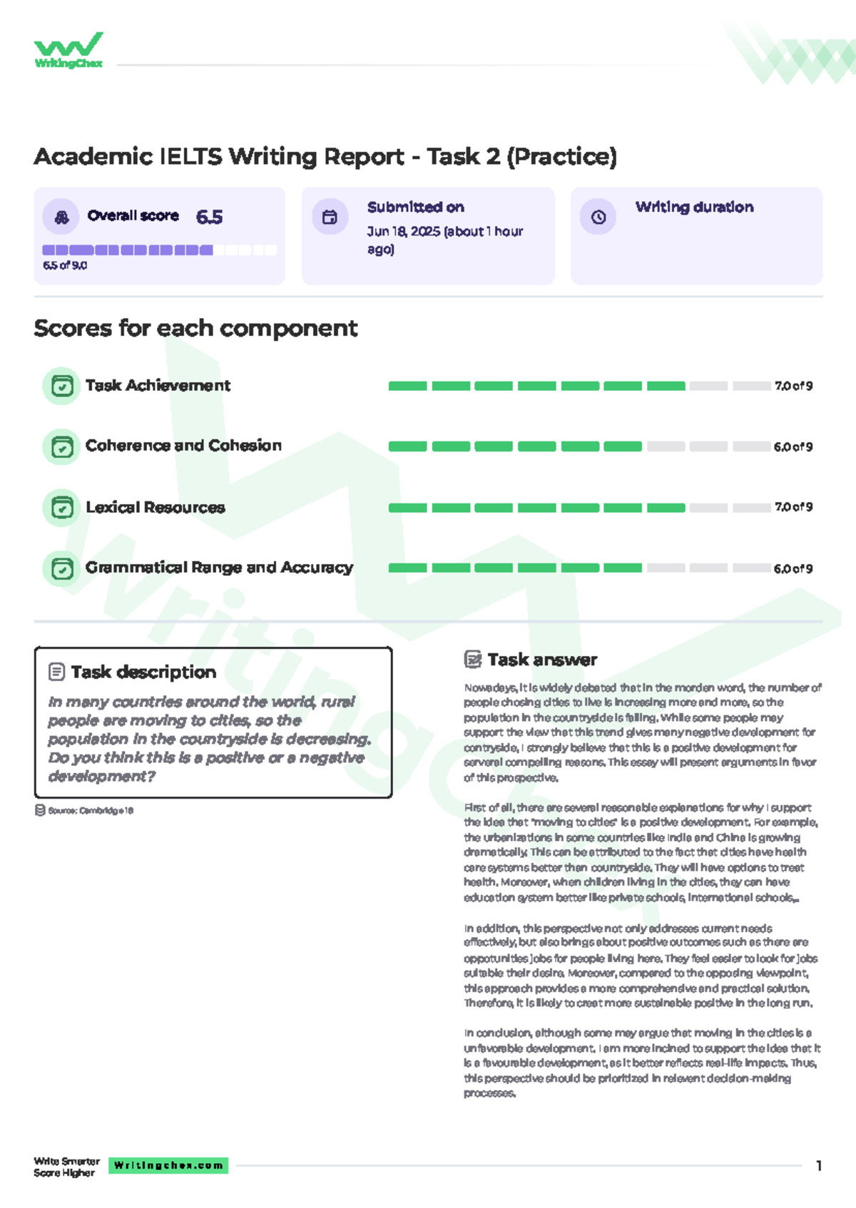 Academic IELTS Writing Task 2 Report (Score: 6.5) - Studocu
