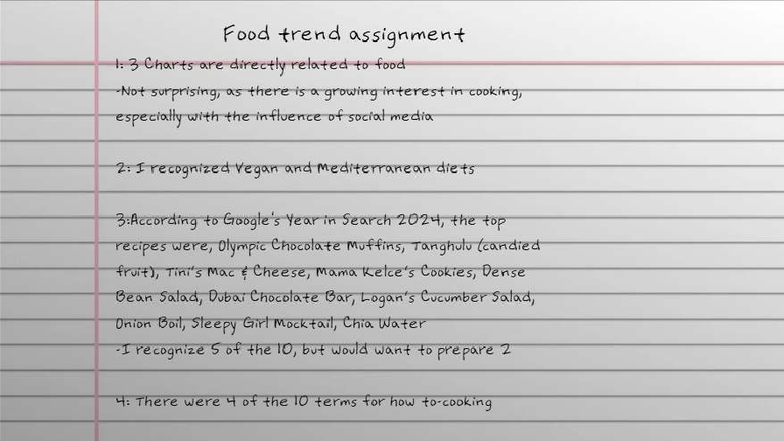 Food Trend Assignment 1: Exploring Vegan & Mediterranean Diets - Studocu