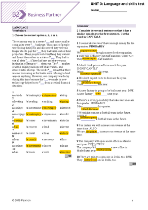 BP B2P Tests Unit 4 - business partner b2+ - Name ...