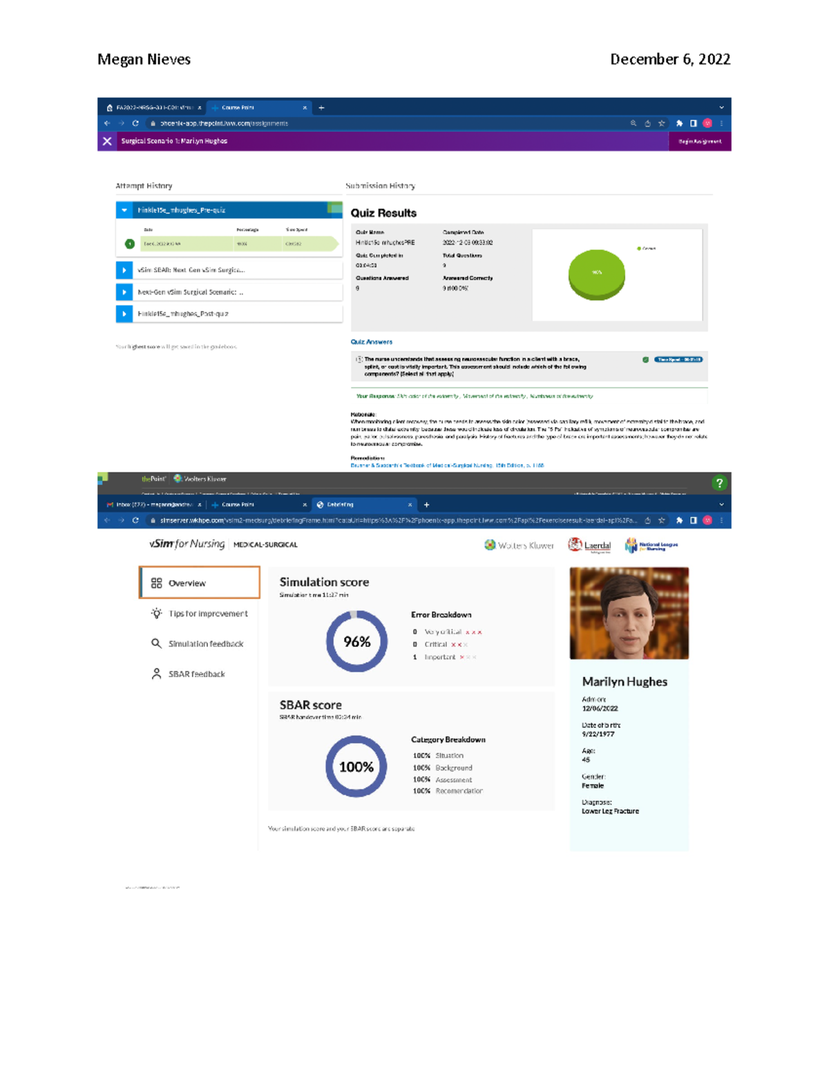 Surgical Case Study: Comprehensive Assessment for Marilyn Hughes - Studocu