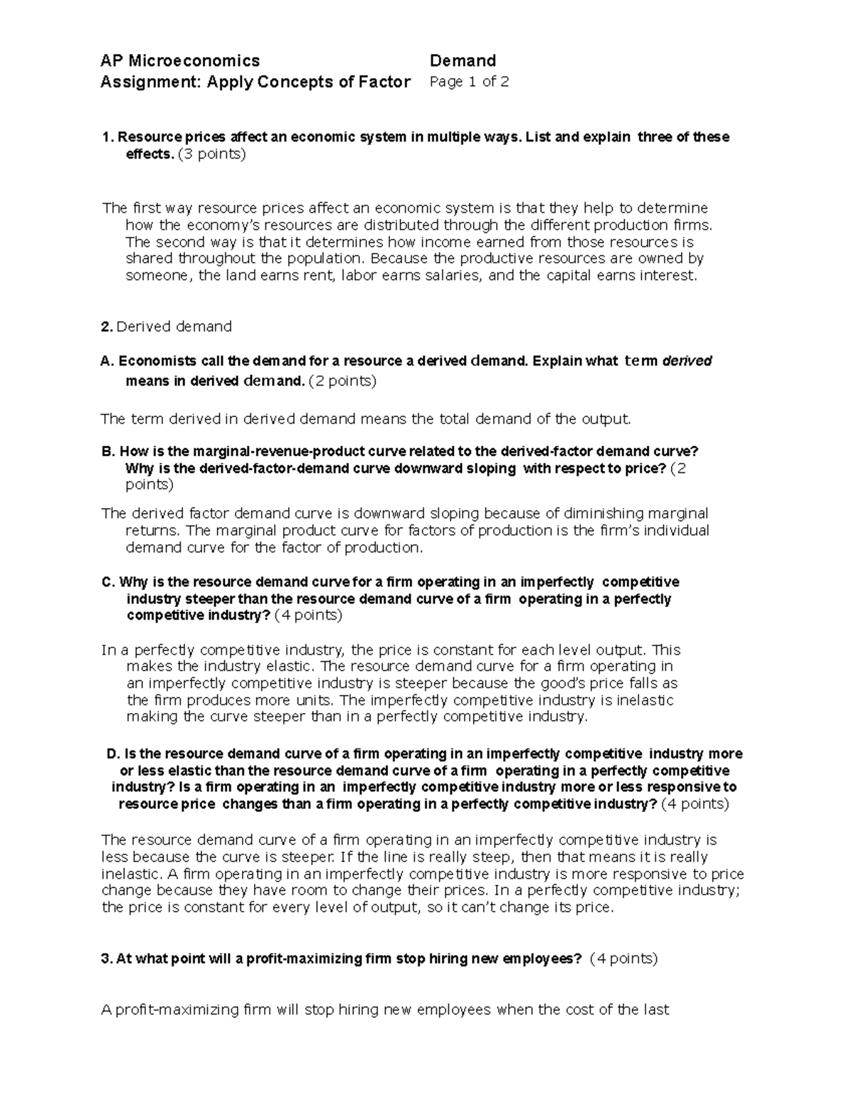 Pracice 6 - practice 6 - AP Microeconomics Assignment: Apply Concepts ...