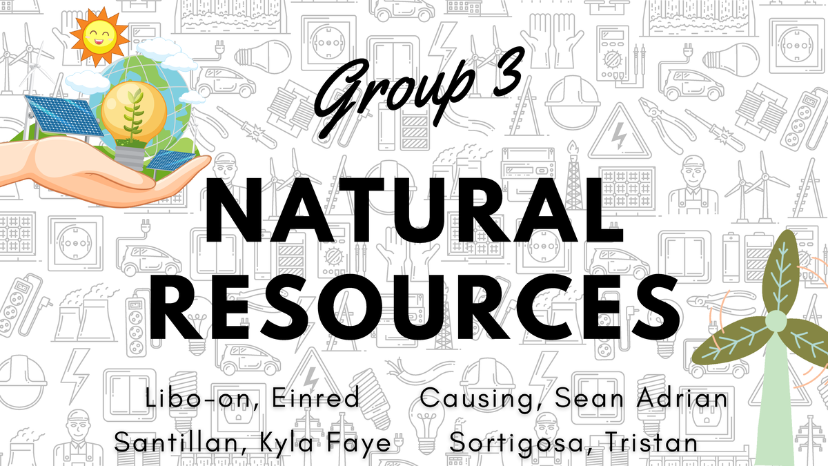 Environmental-Resources-B - NATURAL RESOURCES Group 3 FOOD RESOURCES ...