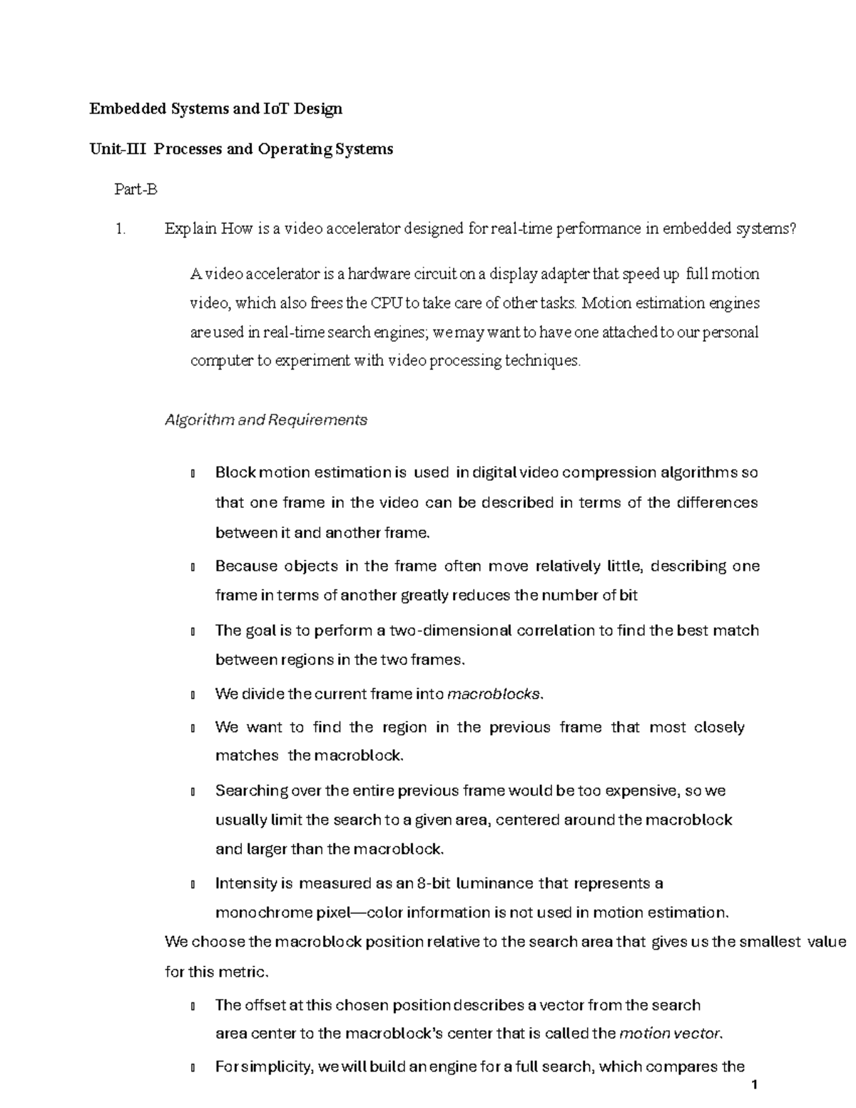 Embedded Systems and IoT Design: Video and Audio Player Architecture ...