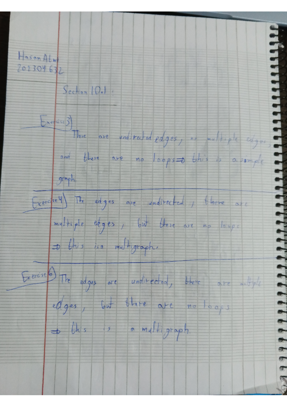 Hasan Atwi Discrete Structures II Assignment 4 Solutions and Analysis ...
