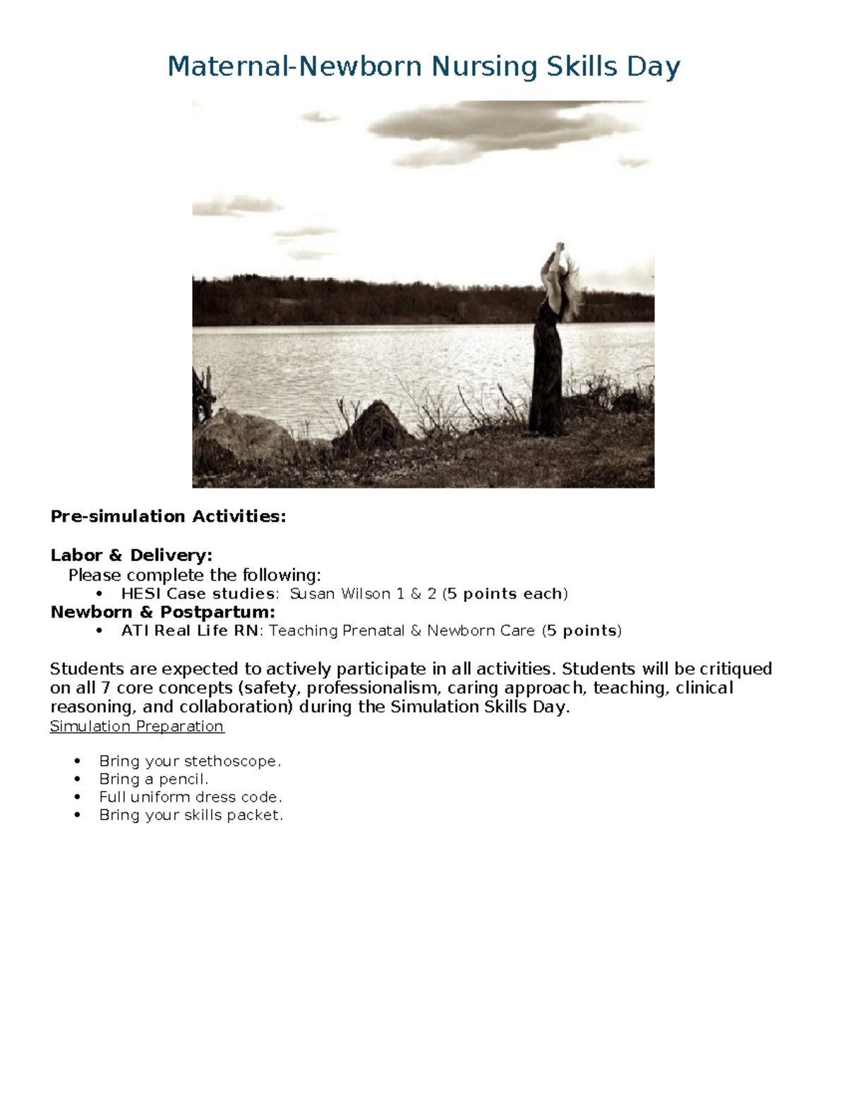 Maternal-Newborn Nursing Skills Day (OB 101) Complete Guide - Studocu