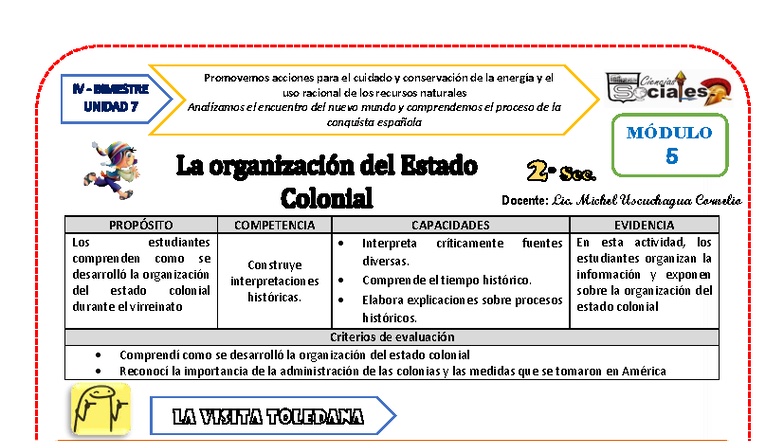 Módulo 5: Organización del Estado Colonial en el Virreinato - Ciencias ...